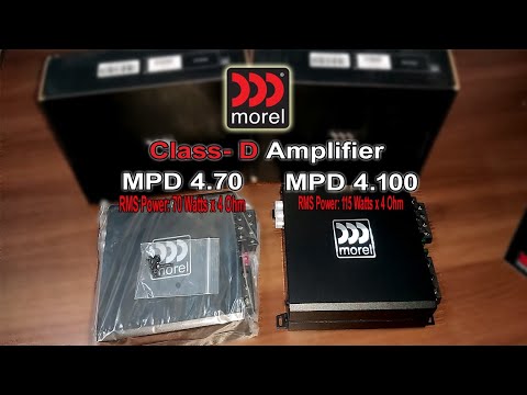 MOREL MPD 4.70 and MPD 4.100 CLASS D AMPLIFIER - YouTube