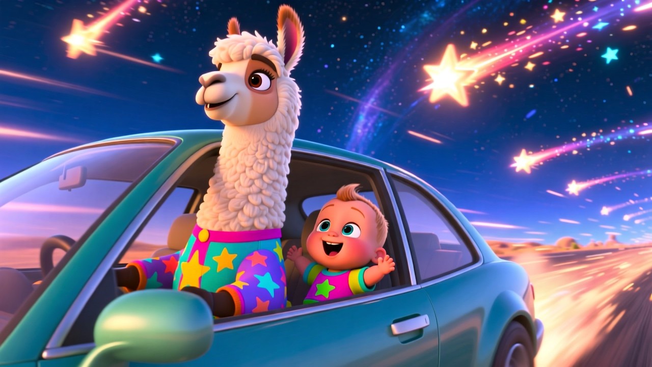 Llama’s Star Car Trip 🚗⭐ Fun Vehicle & Counting Song | Learn 123 for ...