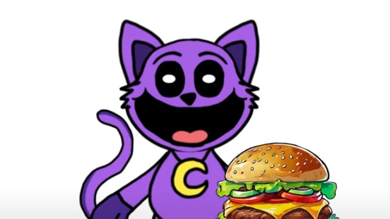 CatNap eat food burger Smiling Critters - YouTube