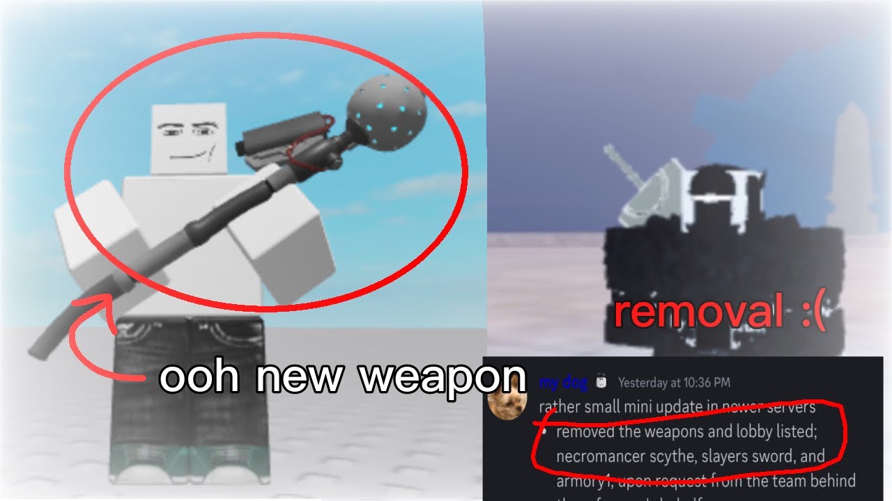 new weapons and changes in the item asylum mini-update - YouTube