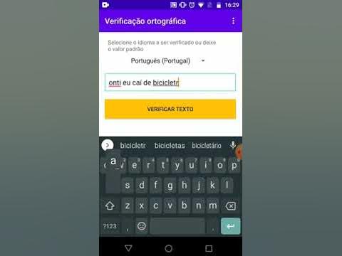 Como usar o aplicativo de Correção ortográfica - YouTube