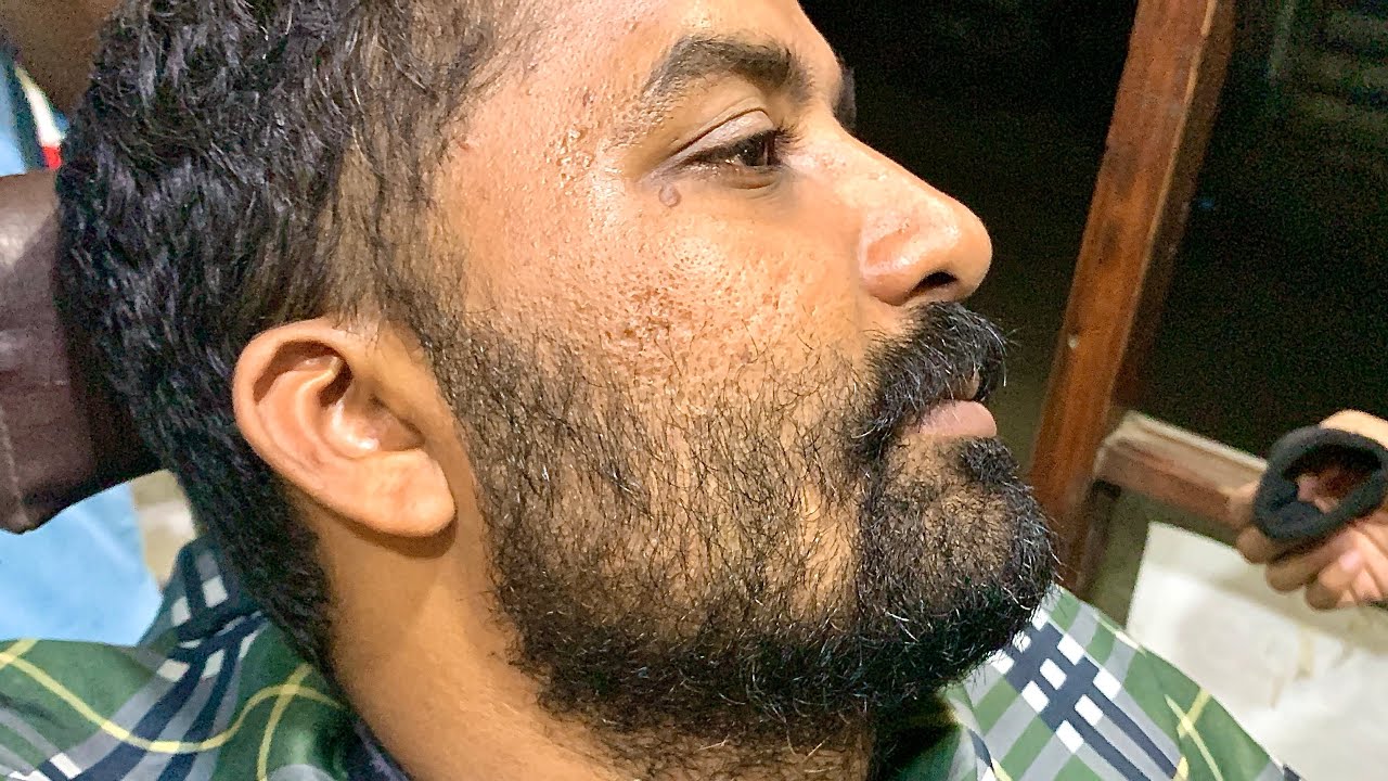 ASMR BARBER 💈 INSANE LONG BEARD SHAVE TRANSFORMATION WITH SCISSORS AND ...
