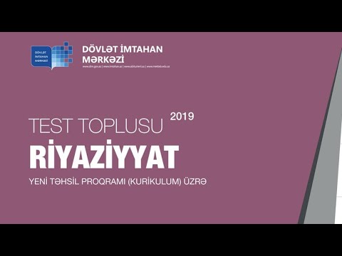 Test toplu 2019 Əsas triqonometrik eyniliklər.1