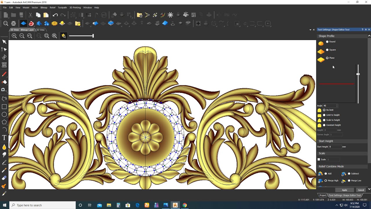ARTCAM 2018 3D KHAT design Call . 01765861210 - YouTube