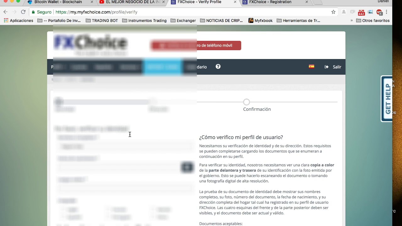 TUTORIAL REGISTRO FXCHOICE - YouTube