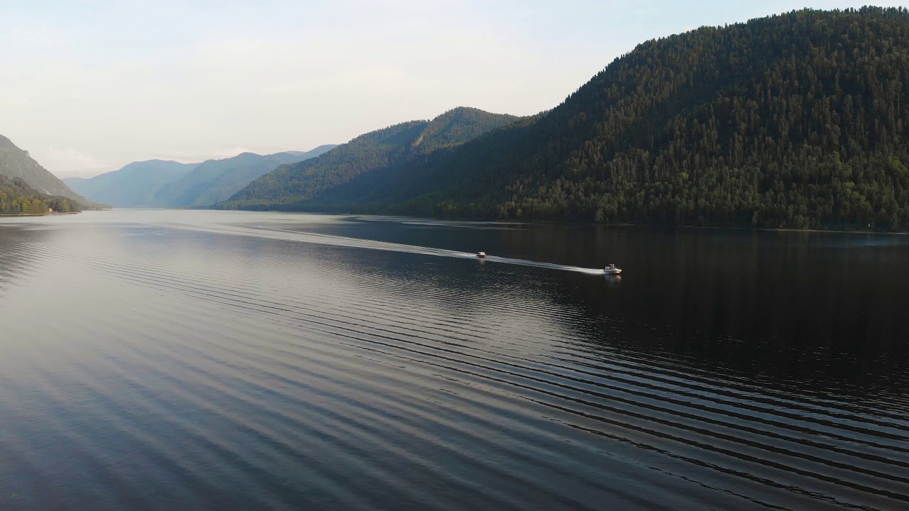 Aerial view of Lake Teletskoe - YouTube