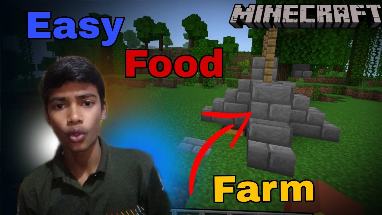 Minecraft easy food farm!Minecraft आसान खाद्य फार्म #viral (Bronggamer ...