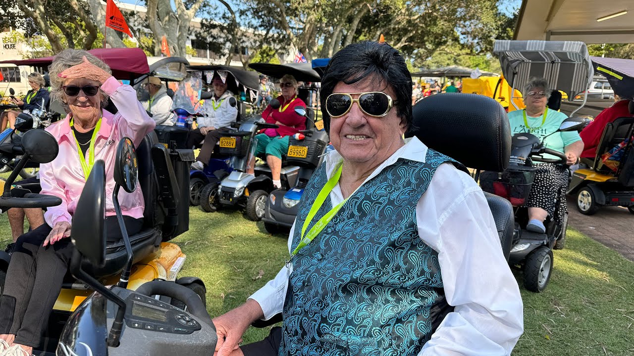 2024 Mobility Scooter Convoy in Hervey Bay - YouTube