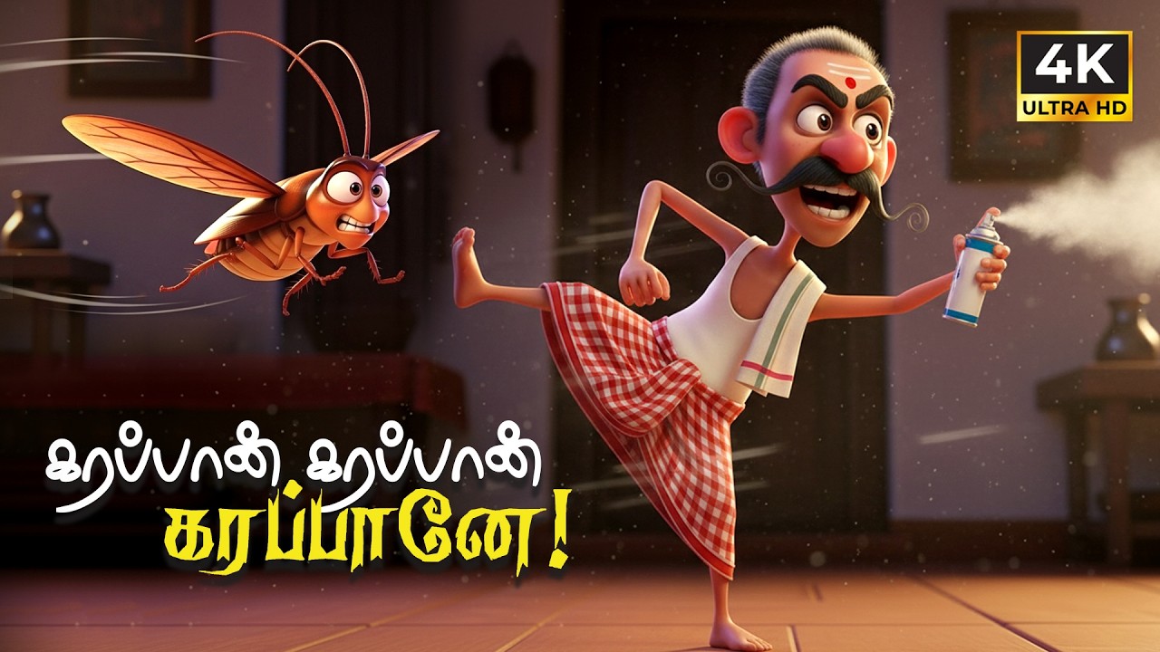 Karappan Karappane | Tamil Song | Funny Kids Animation | Cleanliness ...