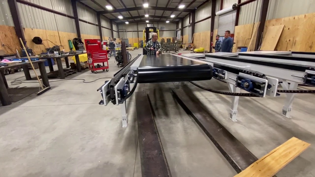Custom Chain Deck Conveyor - YouTube