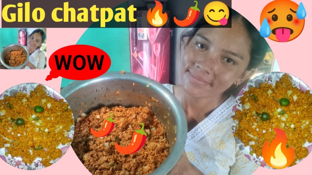 Eating spicy 🥵 Gilo chatpat 🔥🌶️//Nepali street food challenge 😋//# ...