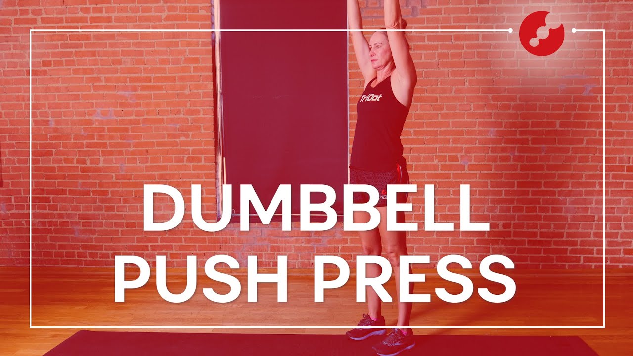 Dumbbell Push Press // TriDot Strength Drill Series - YouTube