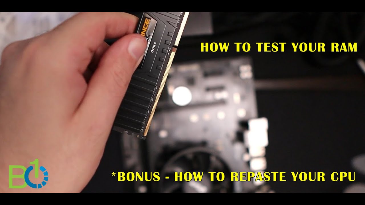 How To Test Your RAM | How to Repaste Your CPU | 2024 - YouTube