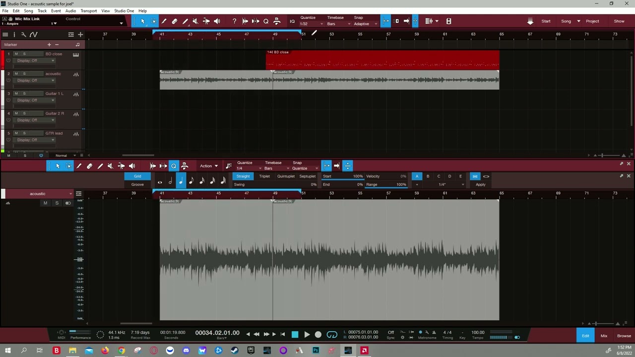 How to set loop markers in Studio One 5 - YouTube