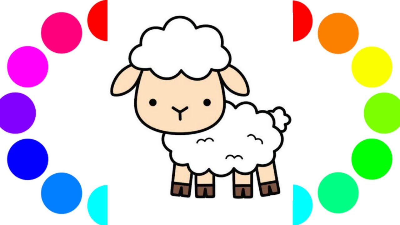 How to Draw a Sheep - Sheep Drawing - Sheep - Easy Drawing for kids ...
