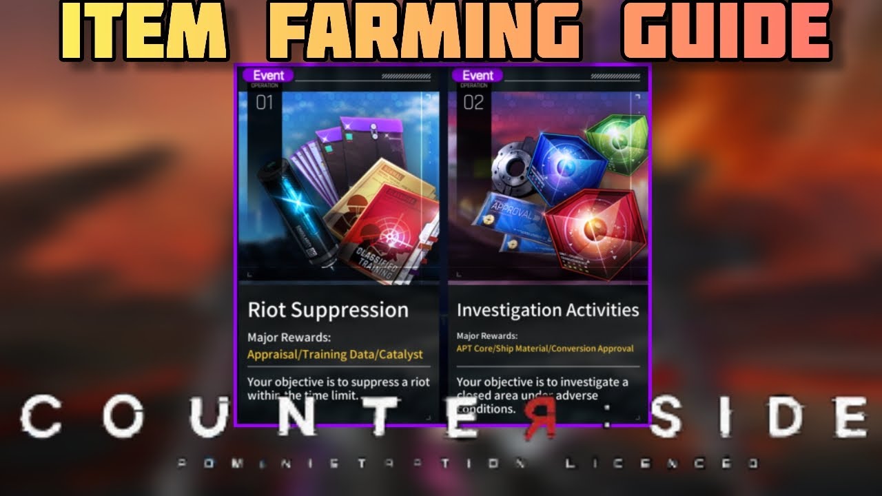 Counter:Side English - Item You Should Be Farming! [Updated Guide ...