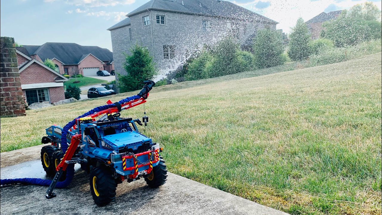 Best Lawn Sprinkler System - LEGO 42070 Tow Truck - YouTube