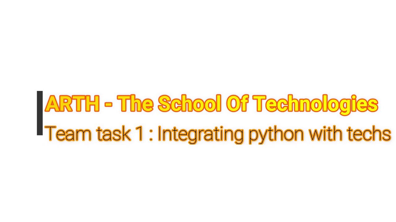 ARTH TEAM TASK 1- Automation using python - YouTube