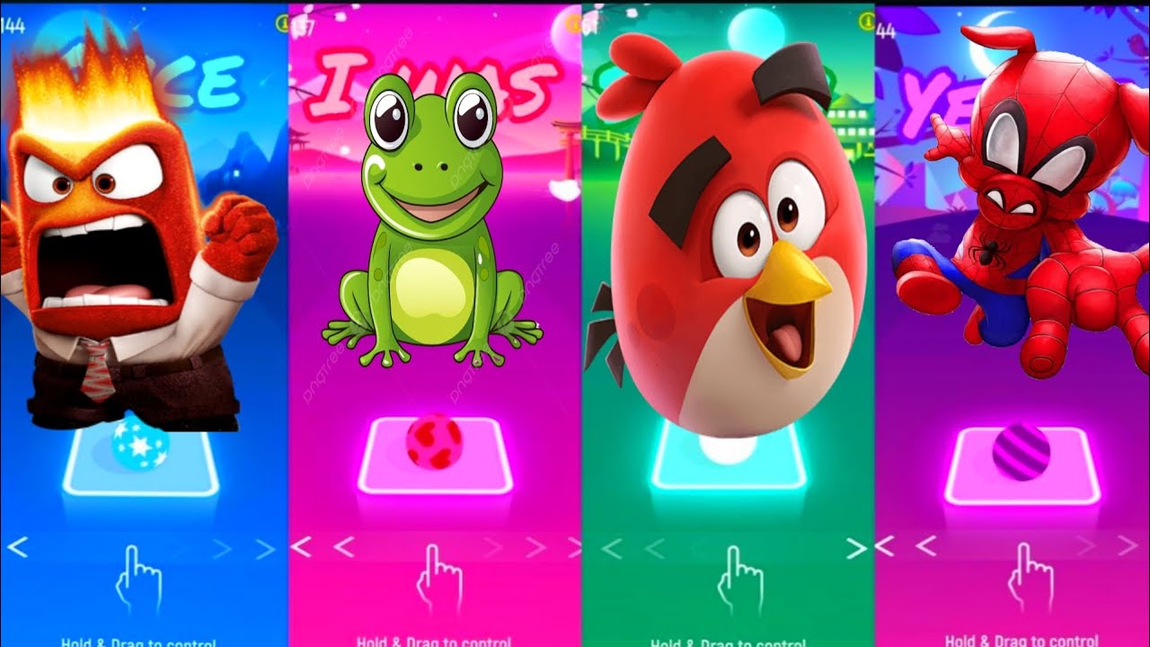 Inside_Out_2 🆚Funny_Frogs🆚Angry_Birds🆚Spider-Ham🔥Who is best? - YouTube