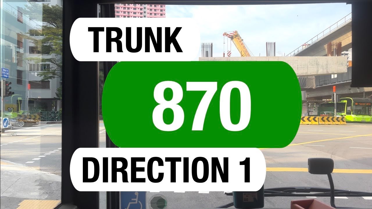 Tower Transit Trunk 870 (Direction 1) | Bus Service Route Visual - YouTube