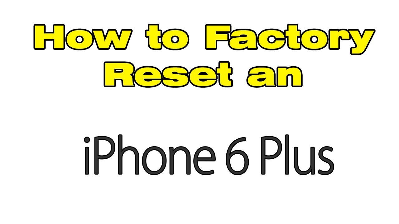How to factory reset iPhone 7 Plus without computer (Master Reset ...