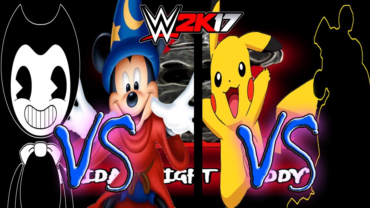 MICKEY MOUSE vs BENDY & THE INK MACHINE + PIKACHU vs ??? FRIDAY NIGHT ...