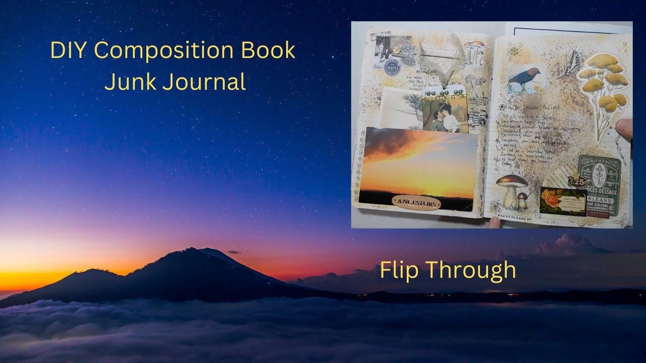DIY Composition Book Junk Journal ***Flip Through*** - YouTube