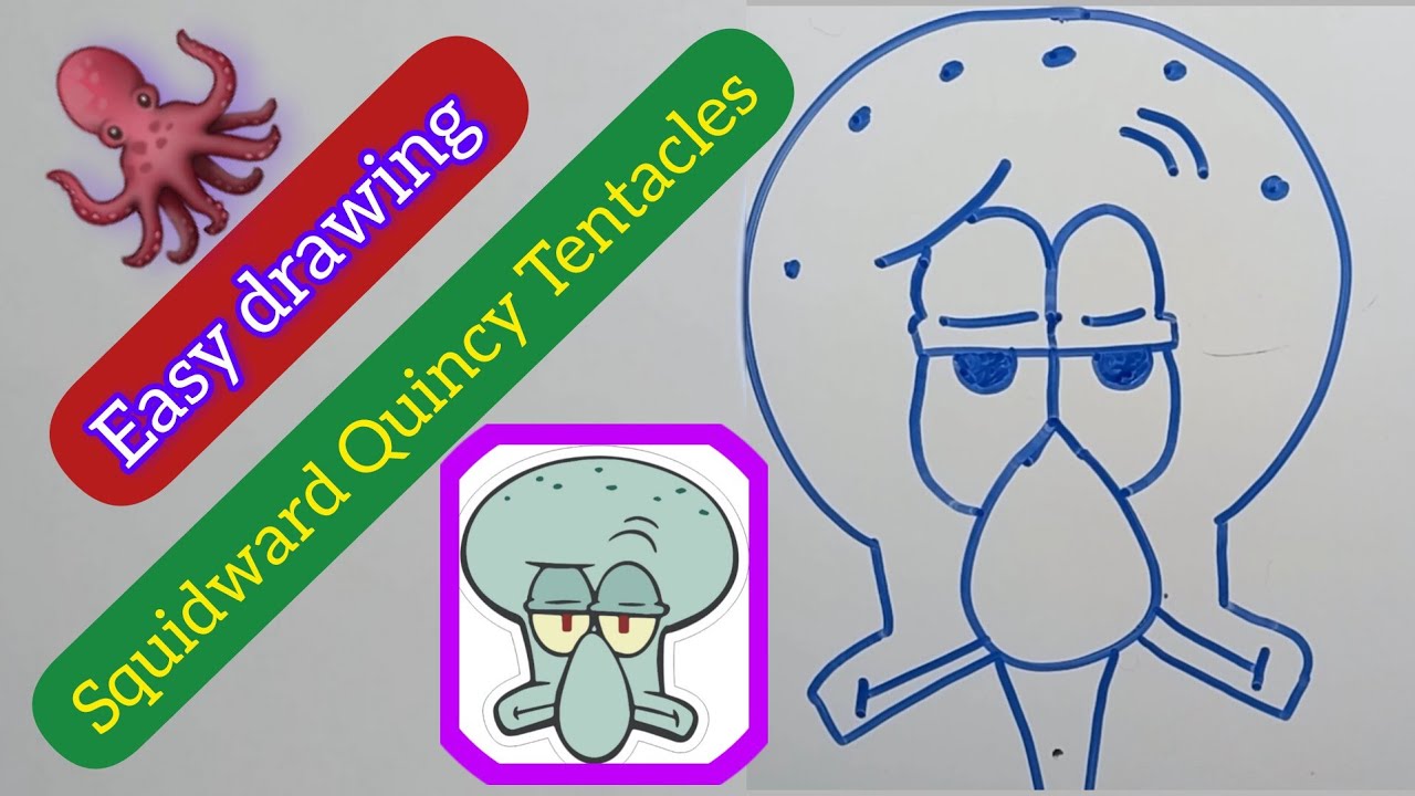 Easy drawing Squidward Quincy Tentacles In the animated series ...