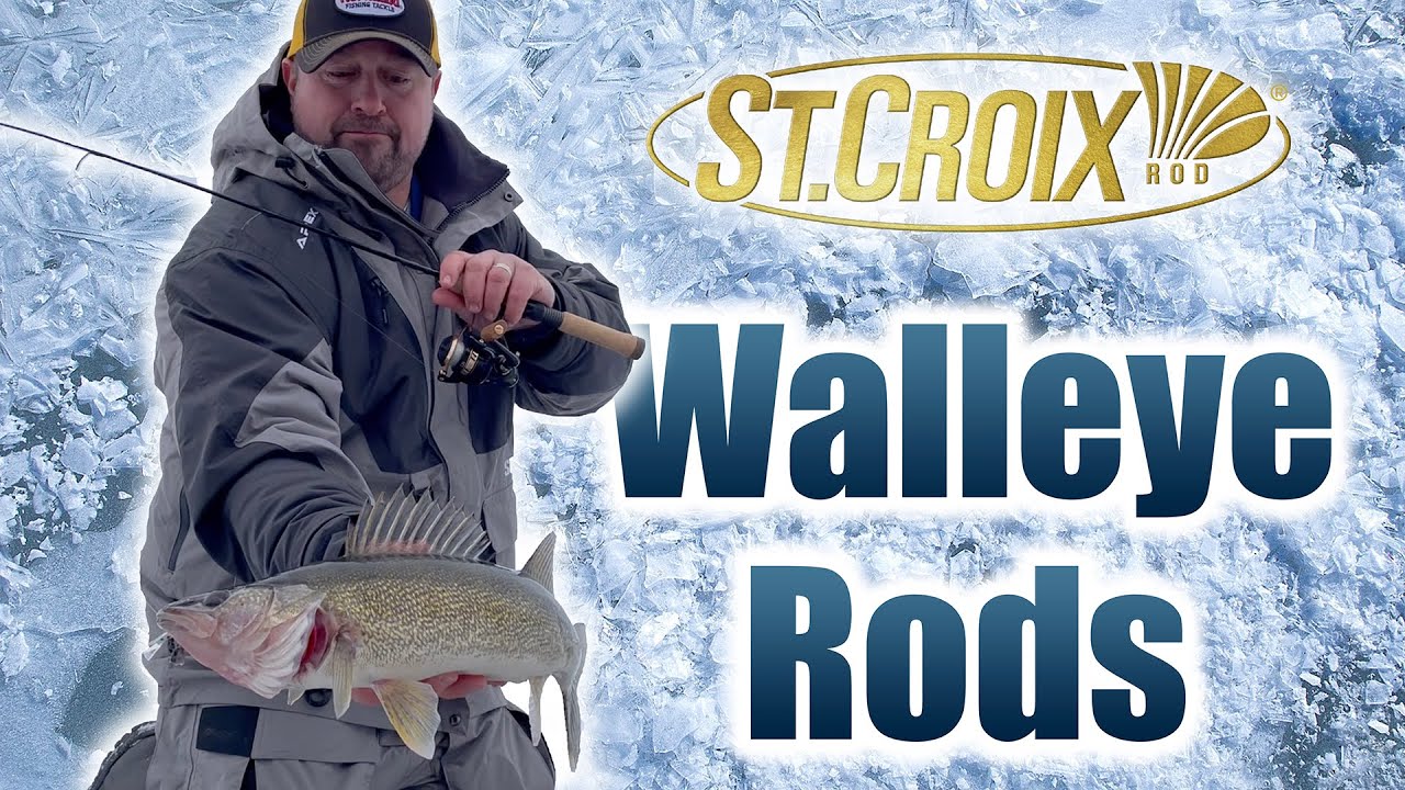 St. Croix Walleye Ice Rods - YouTube