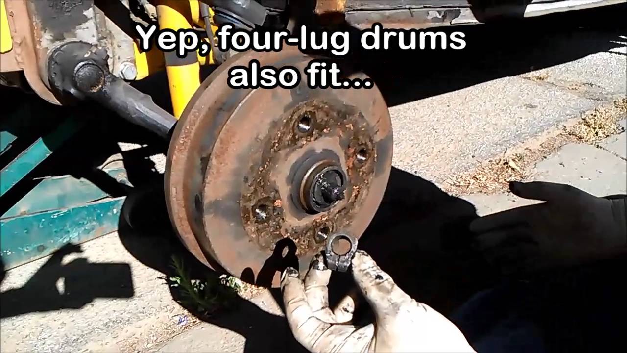 Left Hand Thread on Left Side Spindle Nut - Air Cooled VW - YouTube