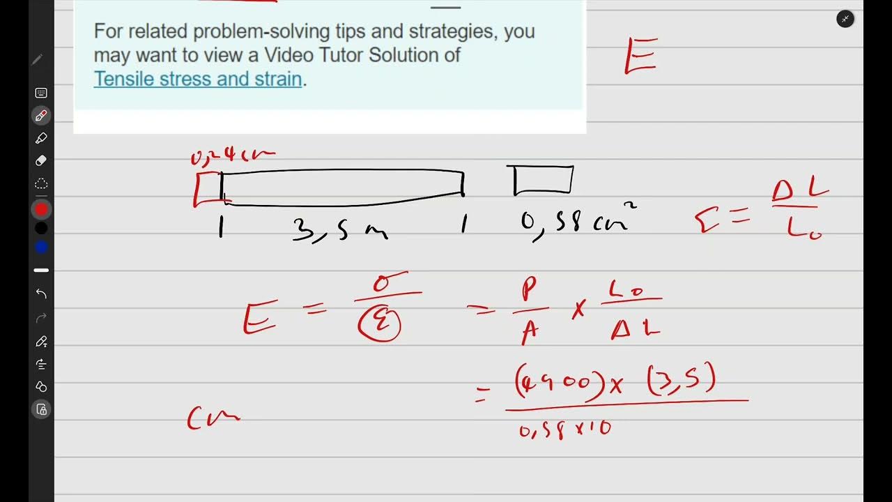 Young's Modulus: Definition, Formula, and Example Problem - YouTube