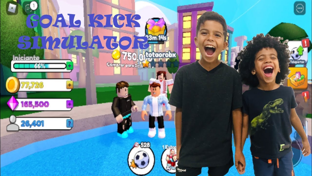 ROBLOX TOTY E RICO JOGANDO GOAL KICK SIMULATOR - YouTube
