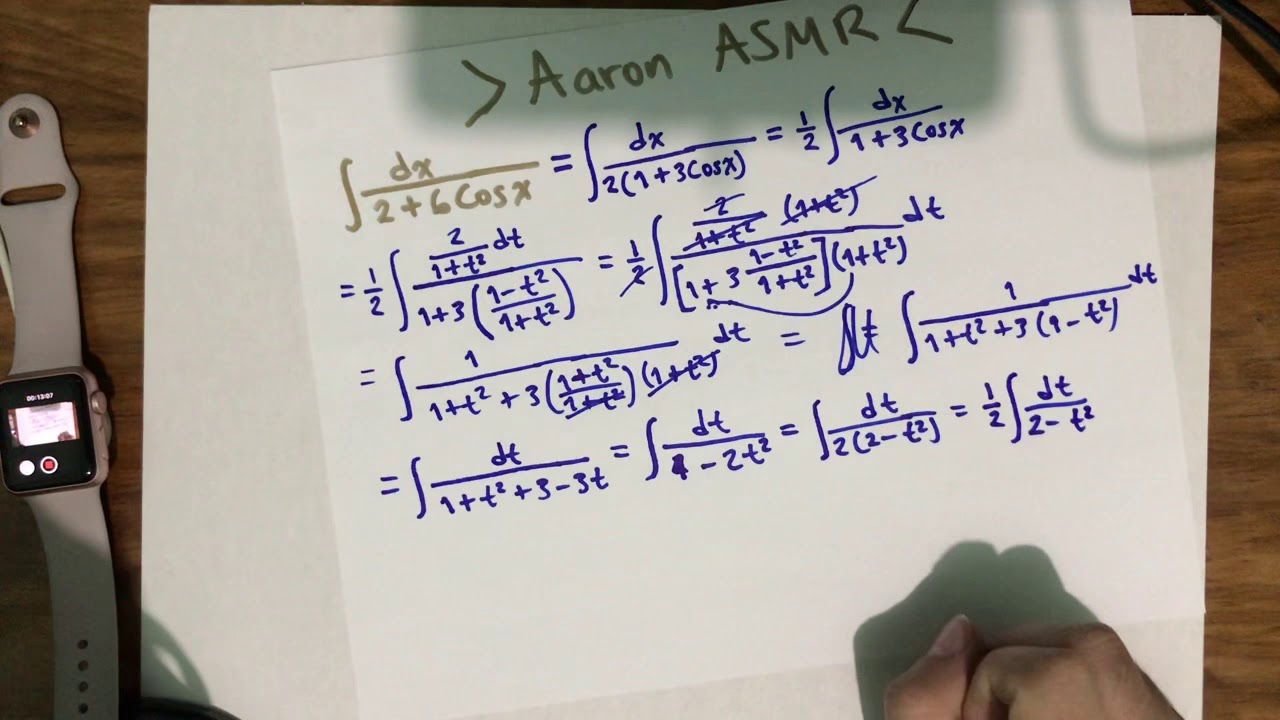 INTEGRALES. INTEGRACIÓN POR EL MÉTODO DE SUSTITUCIÓN WEIERSTRASS ...