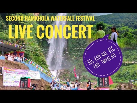 second HAMKHOLA WATERFALL festival ️ Live concert//nabraj vlog ️ ...