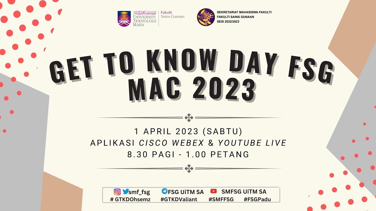 GET TO KNOW DAY FSG MAC 2023 - YouTube