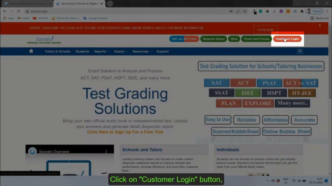 Online Practice Test (SAT,ACT, PSAT, SSAT) Bubble Sheet Grading. - YouTube