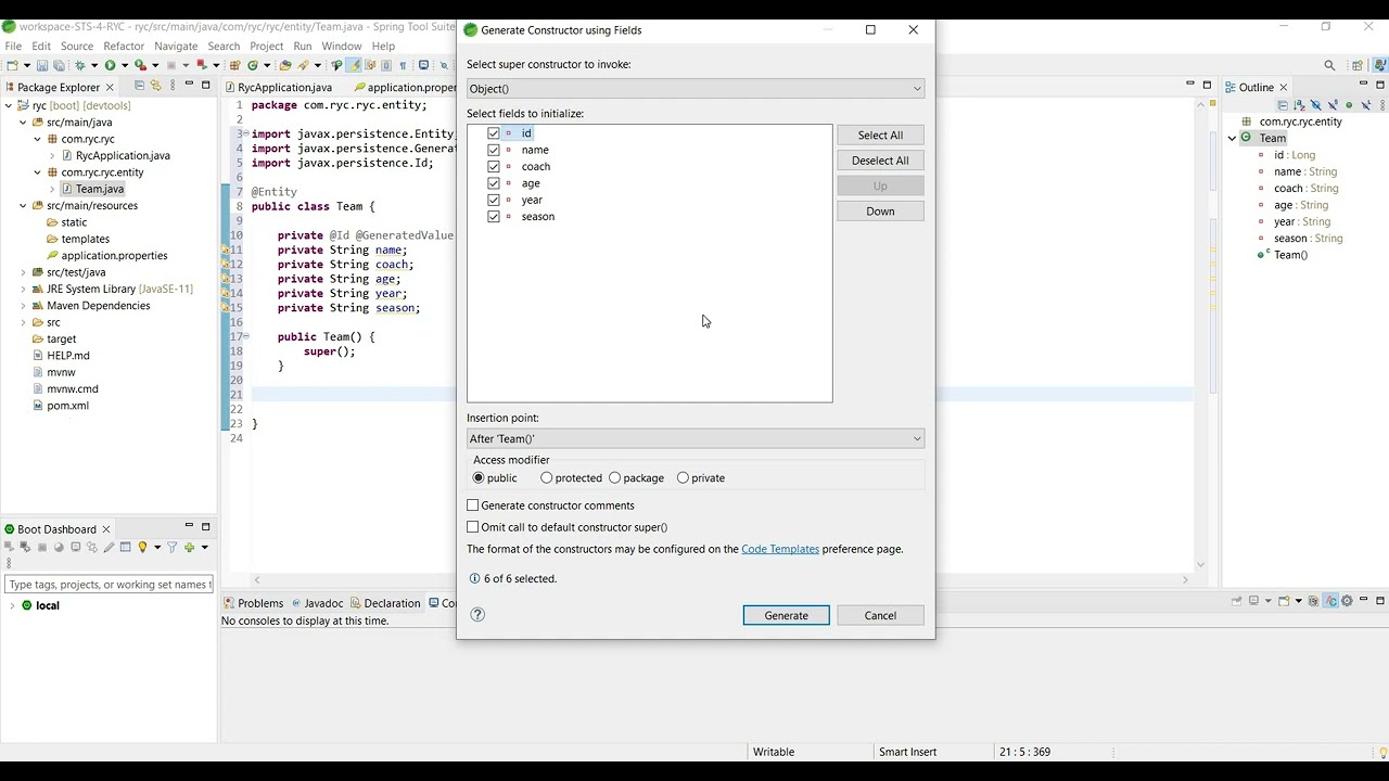 Spring Boot Application Building Rest Service Add Jpa Entity Class 5673
