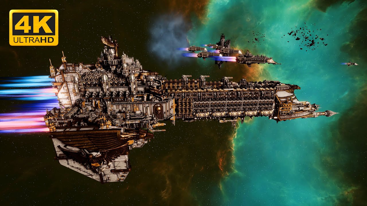 Imperial Navy vs Tau Merchant Fleet - Skalgrim Mod - 4K Quality ...
