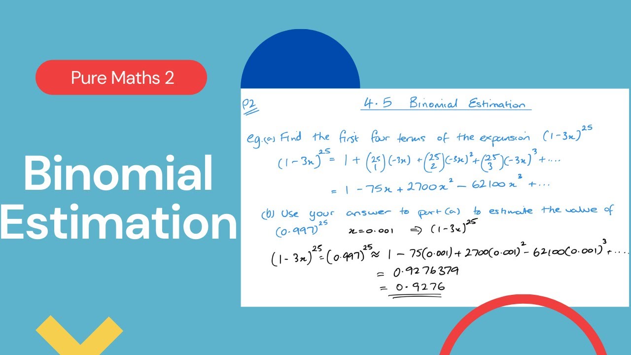 Binomial Estimation (Edexcel IAL P2 4.5) - YouTube