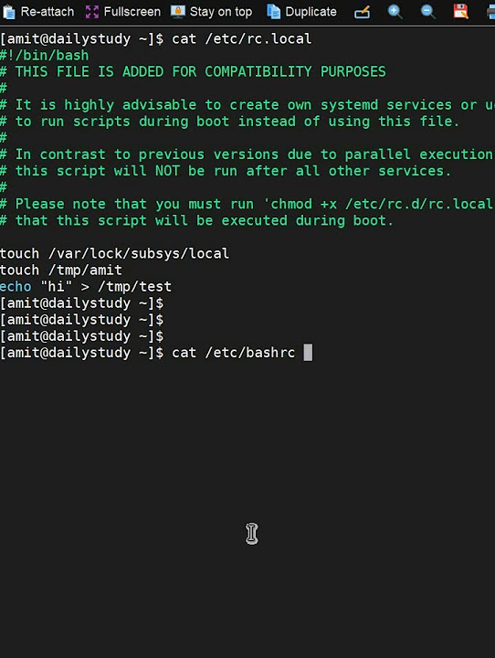 What the difference between bashrc and rc.local file in Linux |DailyStudyLinux #linux # ...
