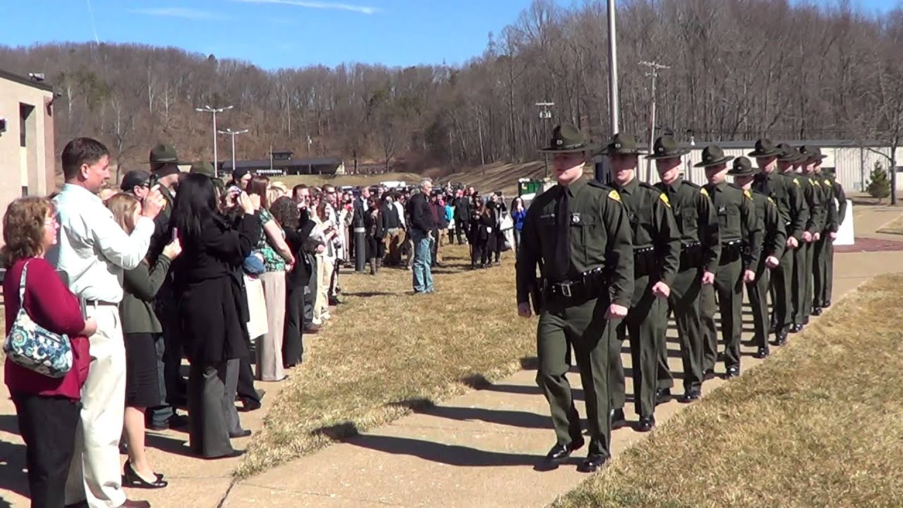 WV State Police Courtyard March - YouTube