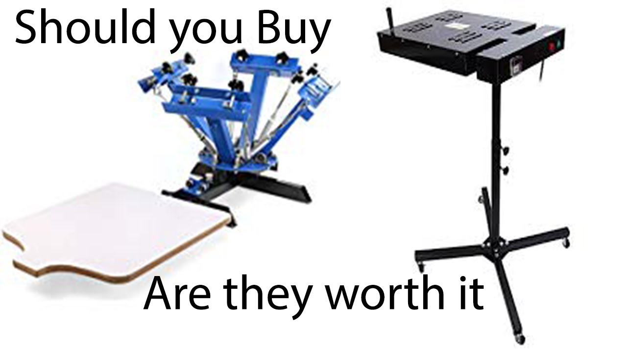 Cheap screen printing press review - YouTube