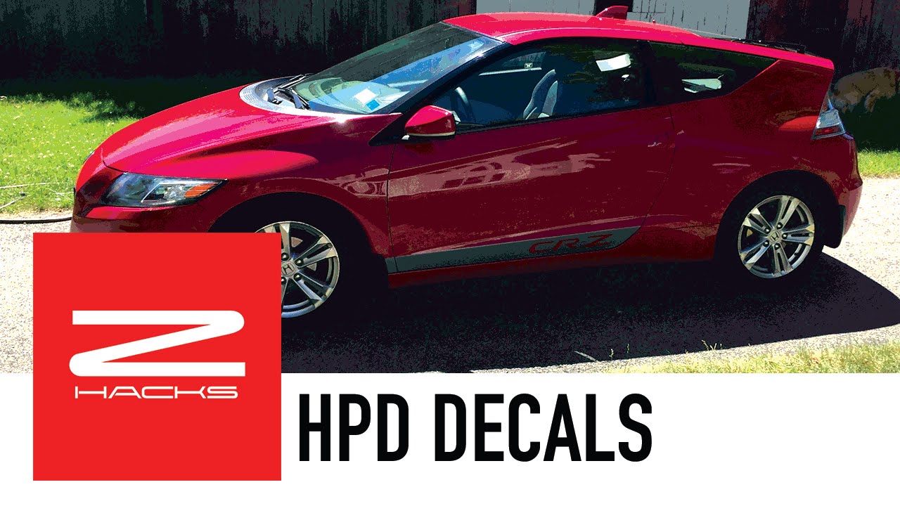 Honda CR-Z HPD Decals - YouTube