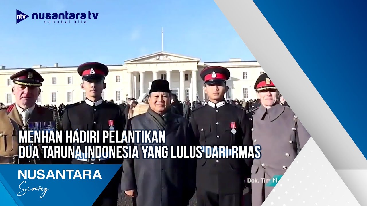 Menhan Hadiri Pelantikan Dua Taruna Indonesia Yang Lulus Dari RMAS - YouTube