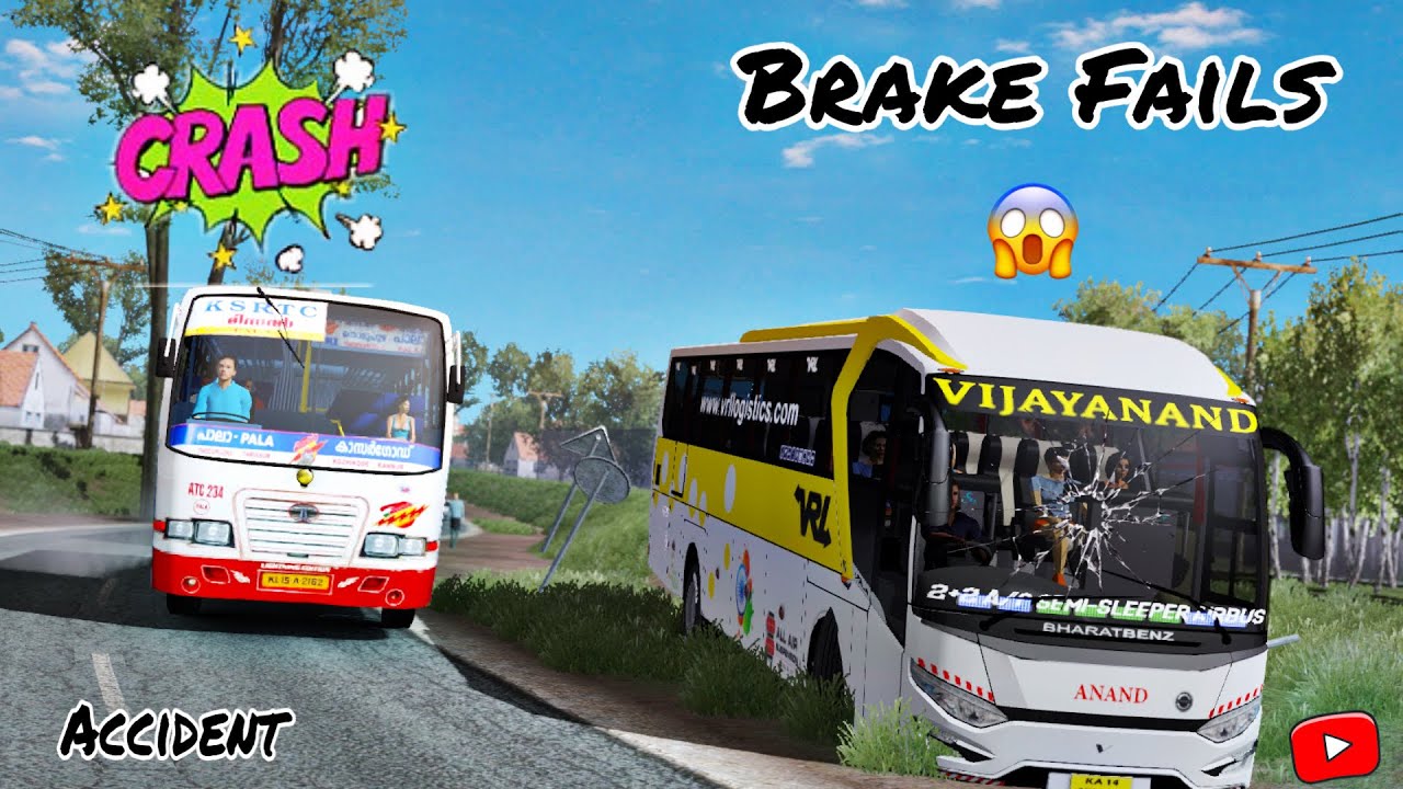 Uncontrolled VRL Bus Rampage! ETS2 Gameplay with Brake Fails🥵😱 - YouTube