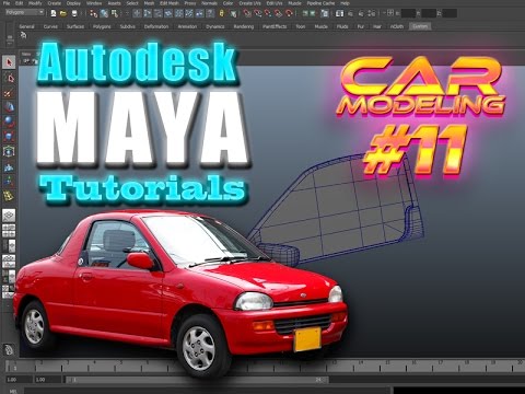 autodesk maya car modeling tutorials #11 - YouTube