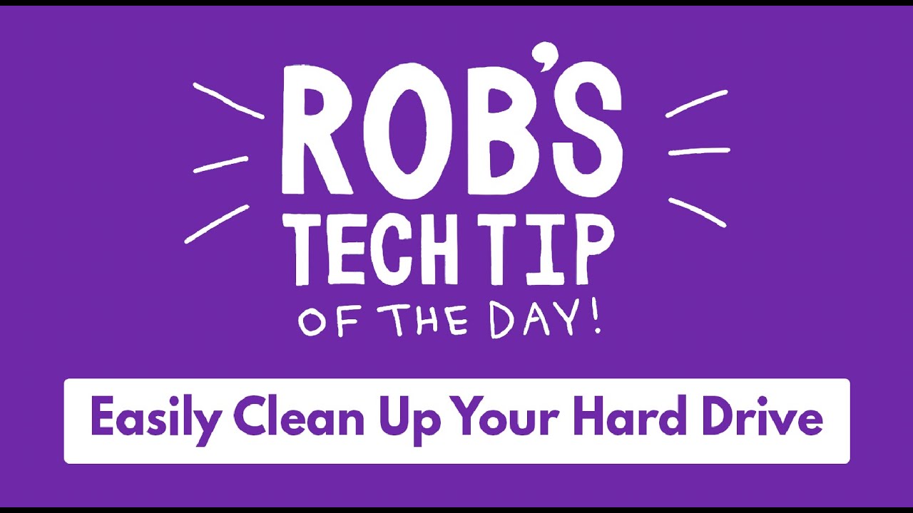 How to Easily Clean Up Your Hard Drive - YouTube