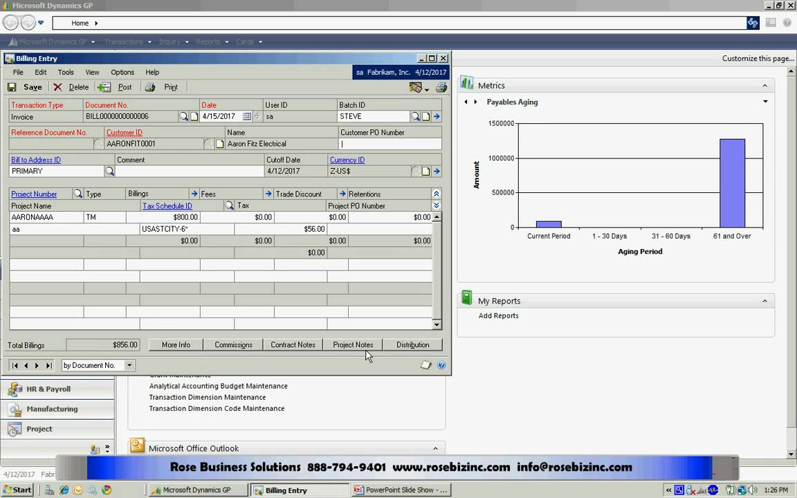 Project Accounting - Time & Materials - YouTube