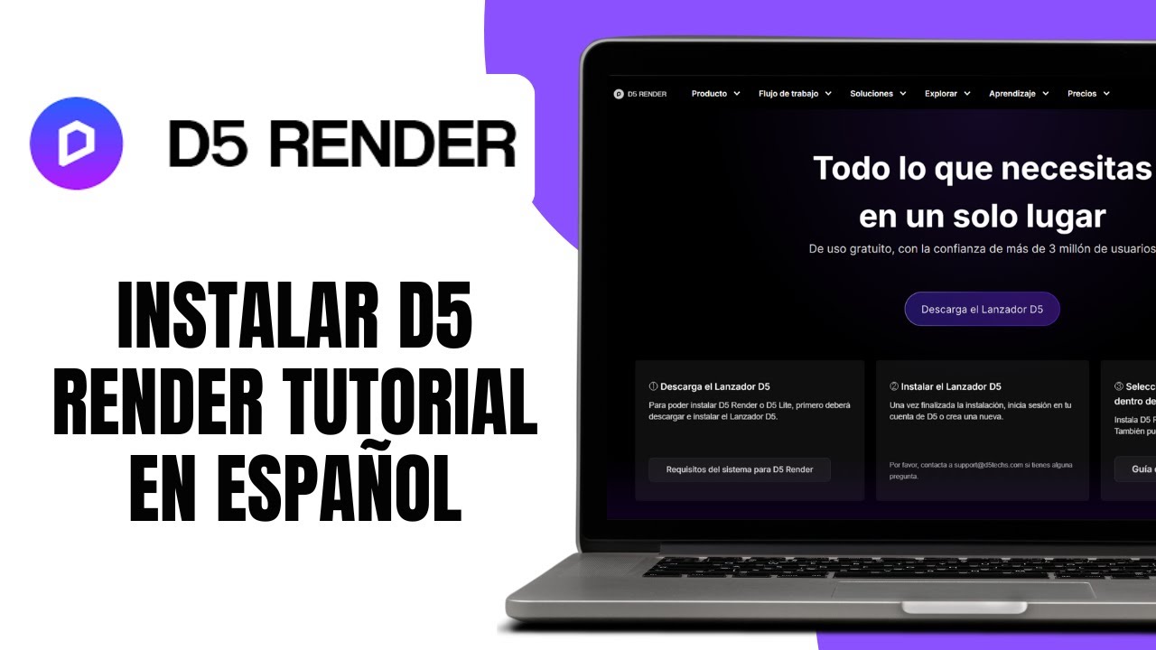 Cómo INSTALAR D5 RENDER Tutorial En Español - YouTube