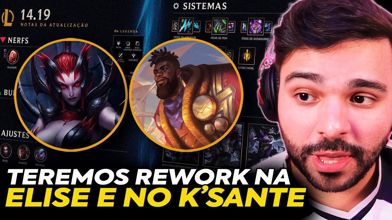 🚨 REWORKS EM CAMPEÕES E MUDANÇAS EM PRATICAMENTE TODOS OS ITENS DO LOL ...